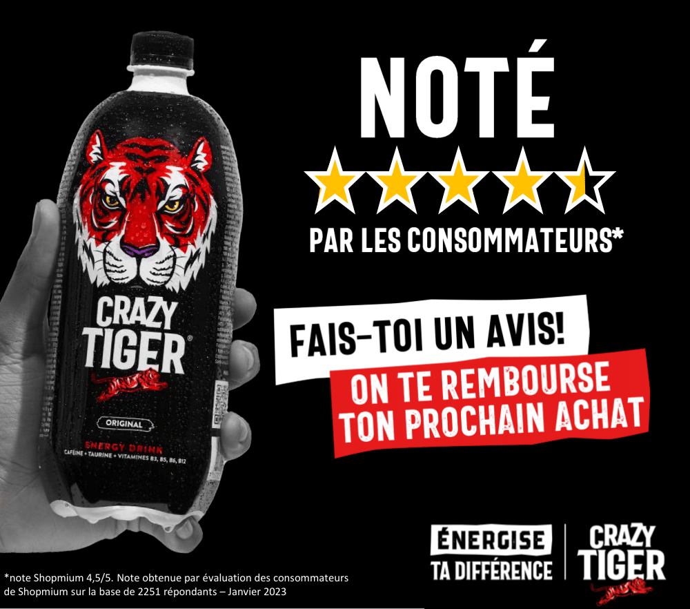 Crazy Tiger - 100% remboursé